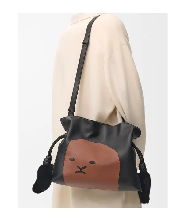 Loewe Medium Lion Intarsia Flamenco Shoulder Bag