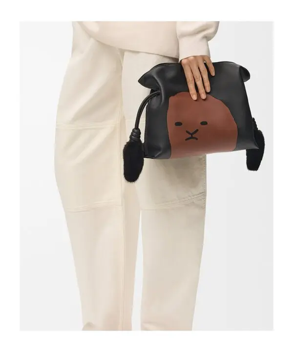 Loewe Medium Lion Intarsia Flamenco Shoulder Bag