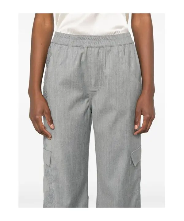 Ermanno Scervino Lace Embellished Cargo Trousers