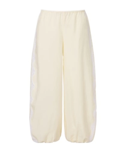Posse Tabitha Embroidered Balloon Pants - Yellow