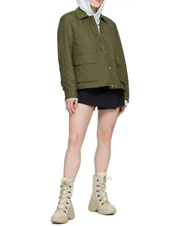 Moncler Galene Logo Patch Quilted Jacket