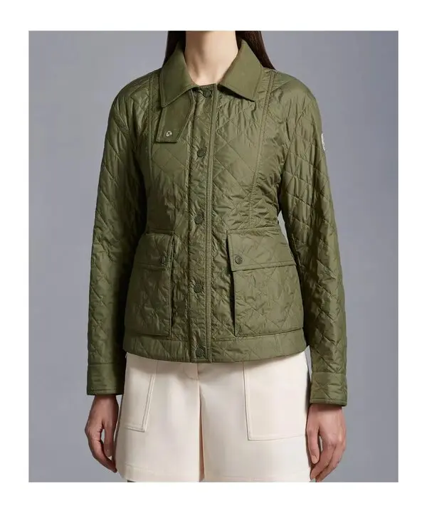 Moncler Galene Logo Patch Quilted Jacket