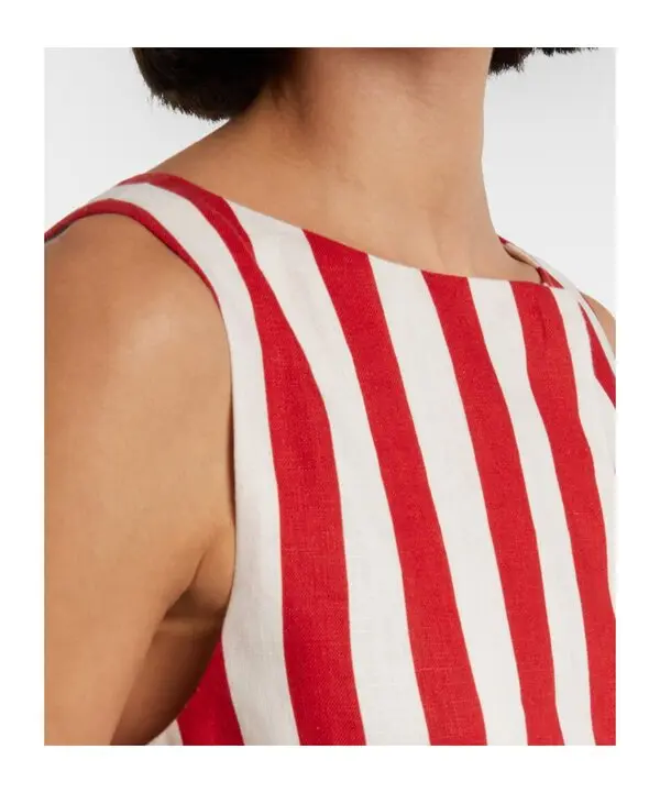 Posse Pamela Striped Linen Vest - No