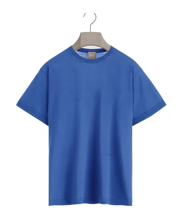 Dior T-shirt With Embroidery, Relaxed Fit - Blue