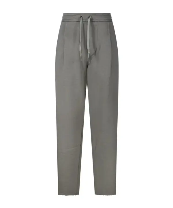 A PAPER KID Logo Decal Sweatpants - Gray
