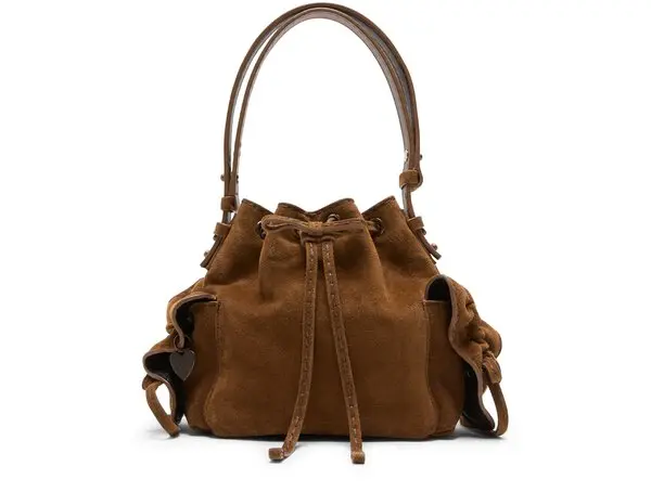 Acne Studios Mini Multipocket Suede Bucket Bag
