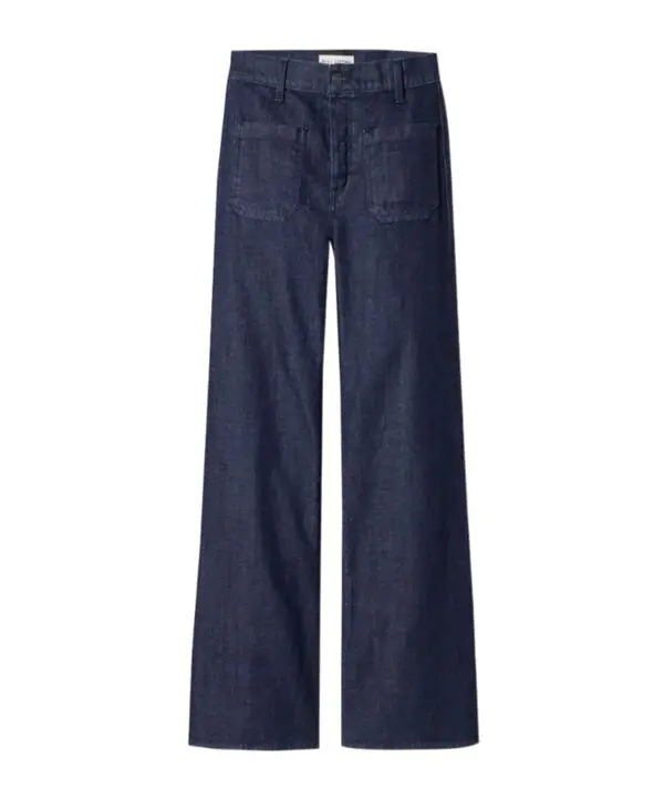 NILI LOTAN Florence Patch-pockets Jeans - Blue