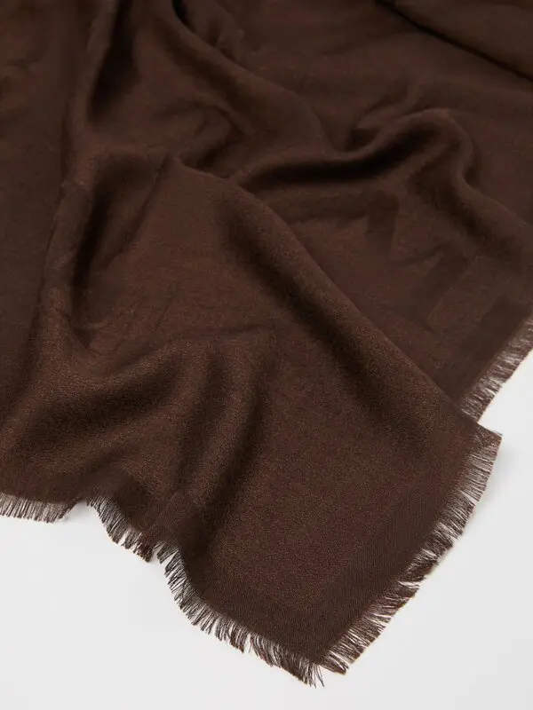 Max Mara Curvone Frayed Edge Scarf