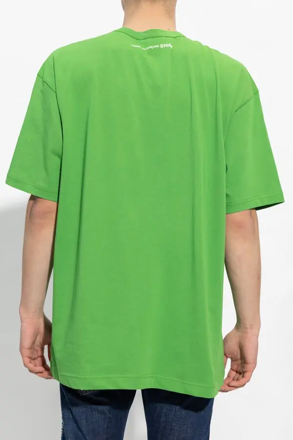 Comme Des Garçons T-shirt With Round Neck And Short Sleeves
