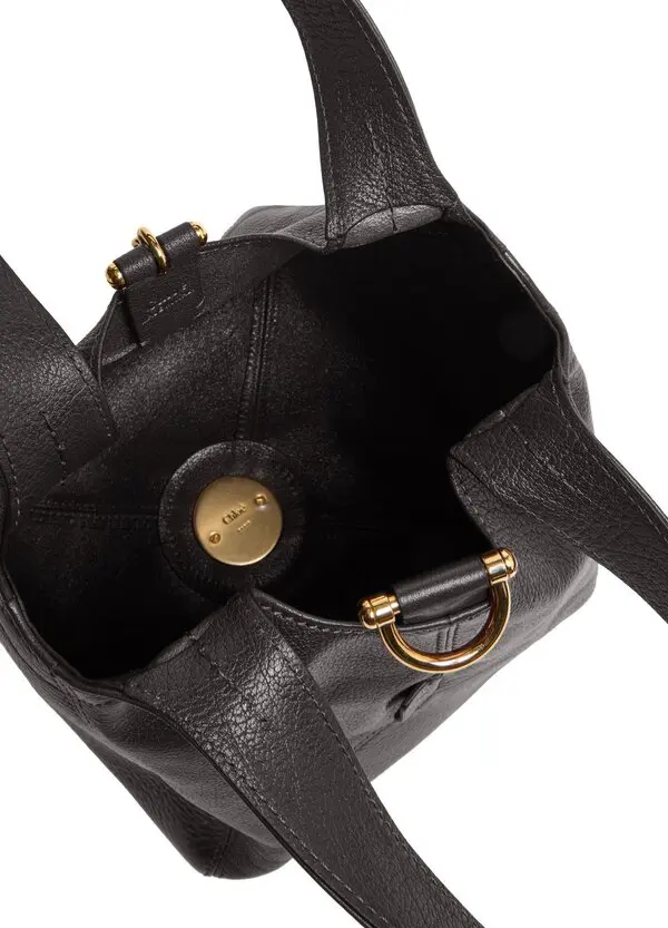 Chloé Leather Hobo Shoulder Bag - Black