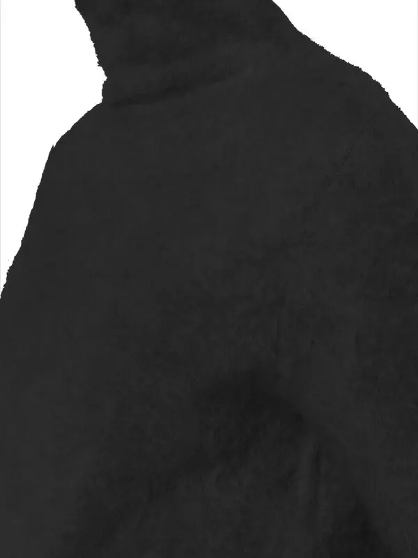 Soft Goat Short-sleeved Turtleneck Sweater