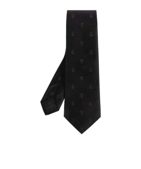 Alexander McQueen Skull Jacqaurd Tie