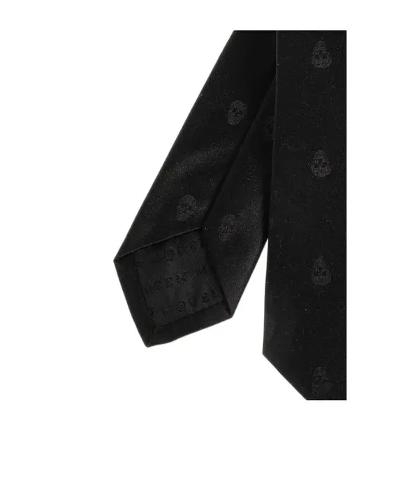 Alexander McQueen Skull Jacqaurd Tie