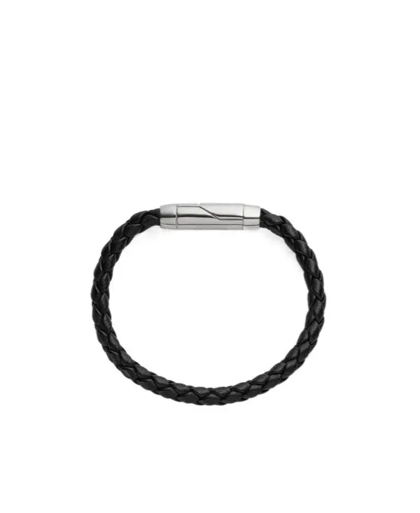 Bottega Veneta Braid Leather Bracelet - Black