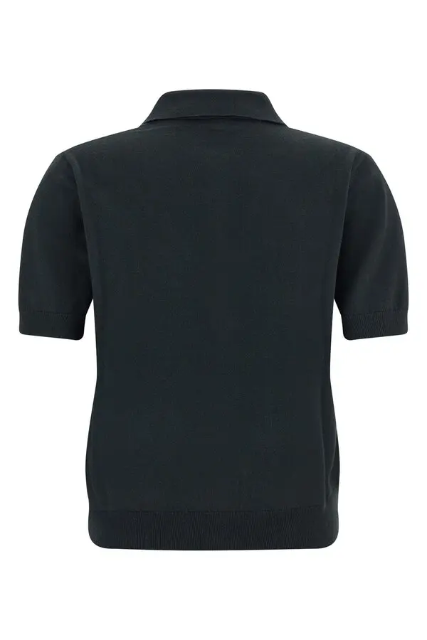 Max Mara Pomposa Short-sleeved Knitted Polo Shirt
