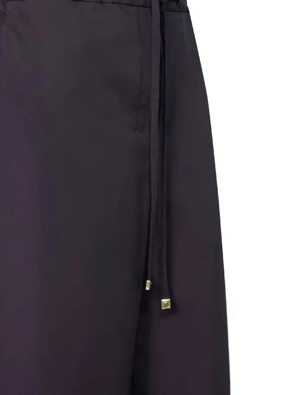 Max Mara Aureo Wide-leg Pants - Black