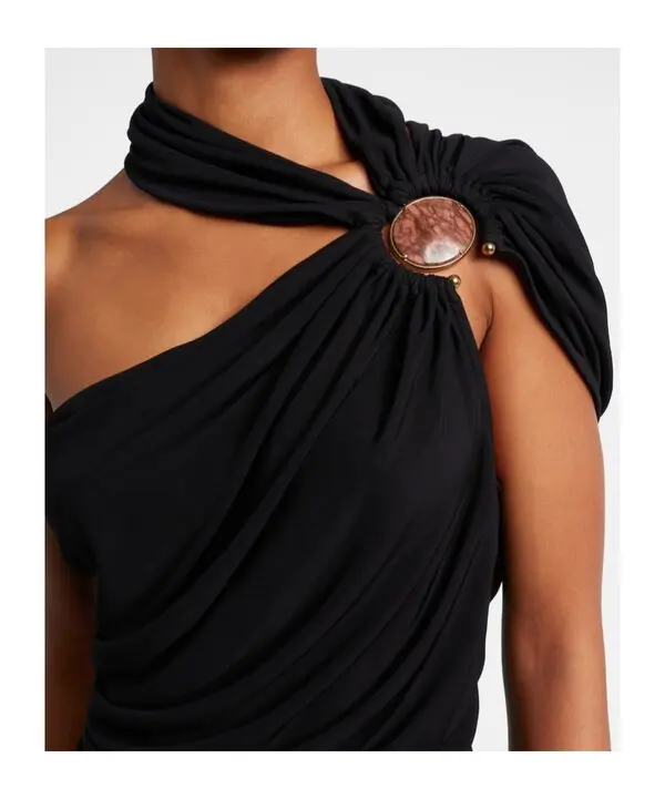 Christopher Esber Embellished Draped Jersey Top