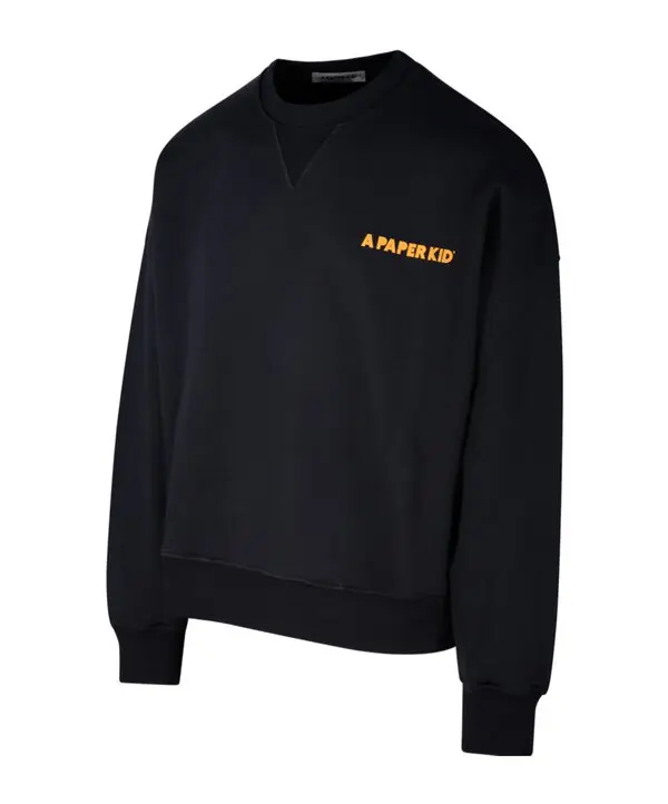 A PAPER KID Cotton Logo Sweatshirt