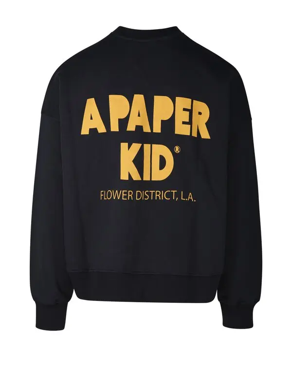A PAPER KID Cotton Logo Sweatshirt