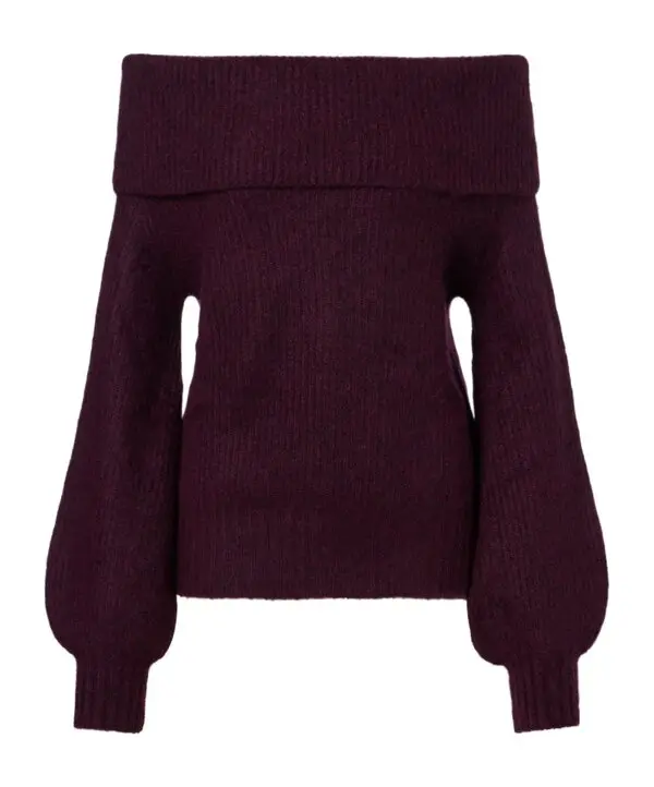 Jardin Des Orangers Off-shoulder Cashmere And Silk Sweater - Black