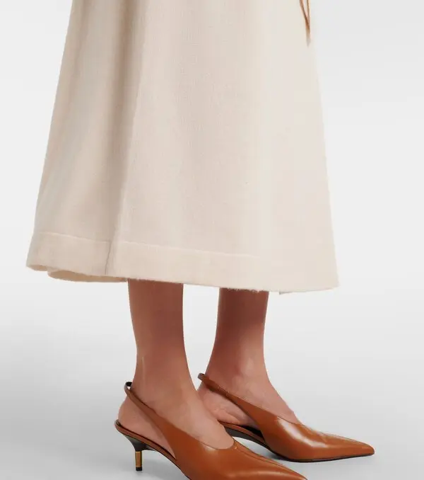 Jardin Des Orangers Wool And Cashmere Trench Coat - White
