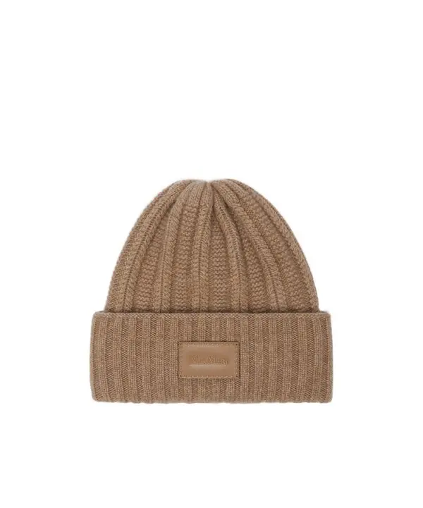 Max Mara Macbeth Logo Patch Beanie