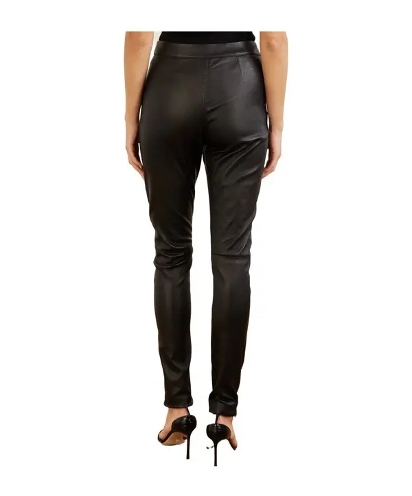 TOM FORD Glossy Leather Slim-fit Trousers