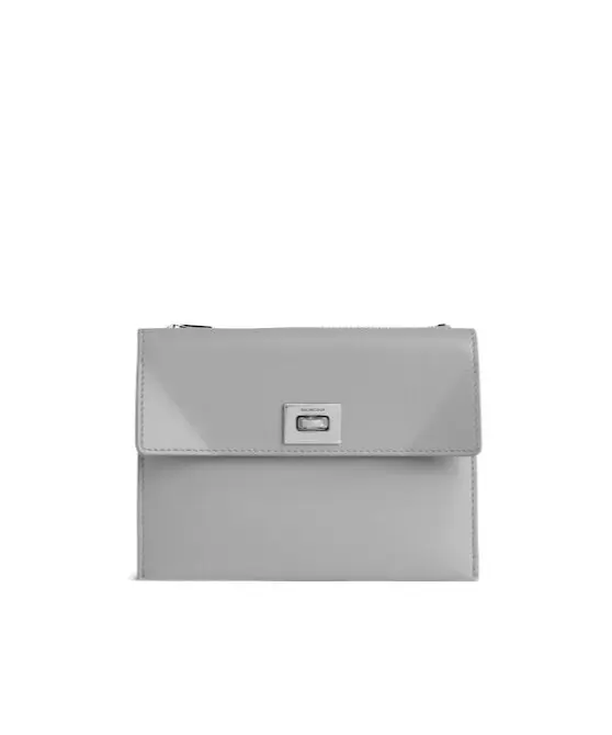 Balenciaga Rodeo Large Coin And Card Holder In Cloud Grey - Cloud Gray
