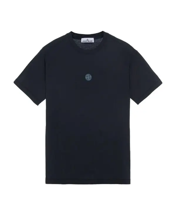 Stone Island Logo-print Short-sleeved T-shirt - Blue