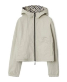 Burberry Checked Hooded Zip-up Reversible Jacket