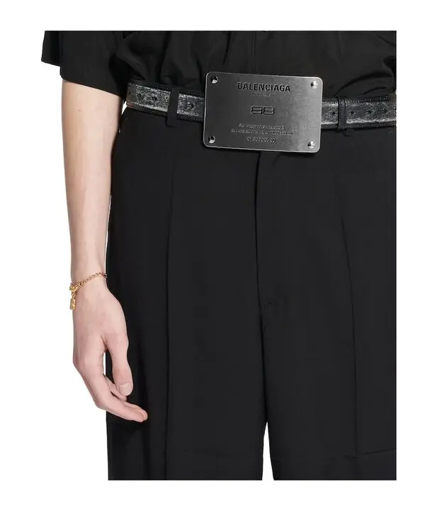 Balenciaga Nano Bb Thin Bracelet