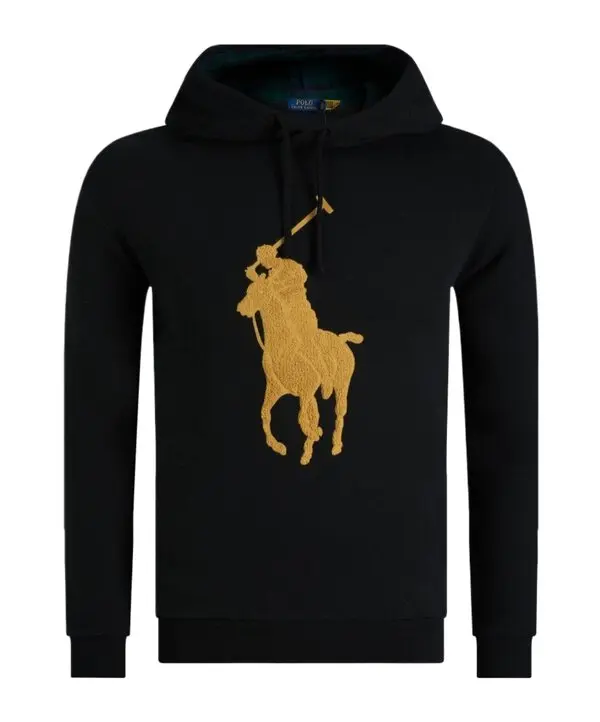 Polo Ralph Lauren The Rl Fleece Big Pony Hoodie - Black