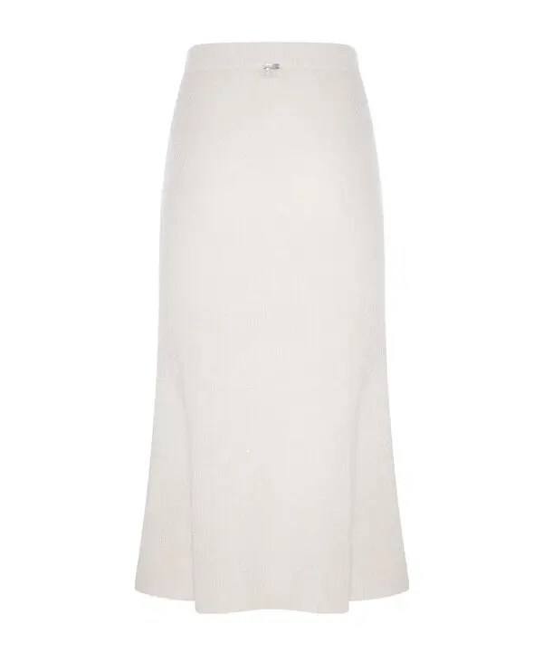 Herno Ribbed Flared Dress - White