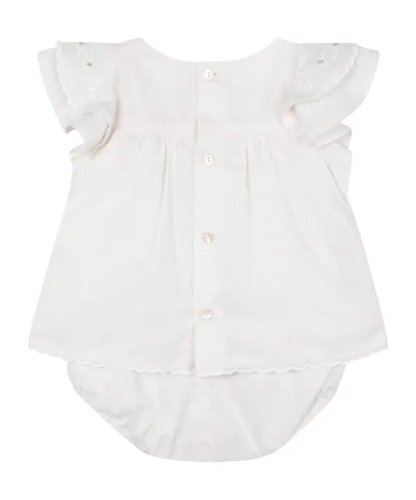 Chloé Embroidered Dress Set With Fisherman's Hat