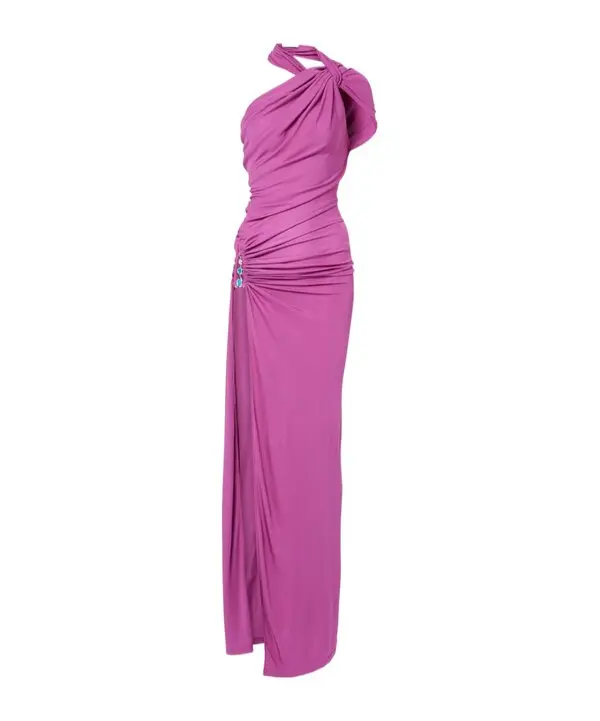 Christopher Esber Elegant Ruched Knit Dress - Pink