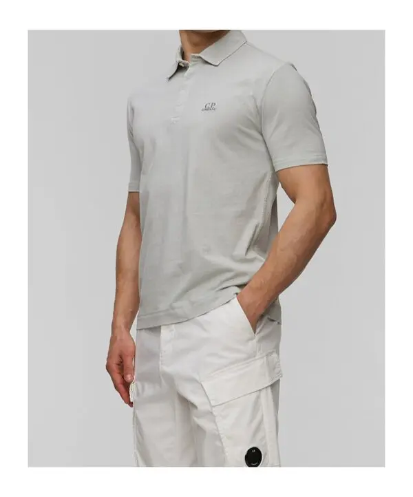 C.P. COMPANY 1020 Jersey Logo Polo