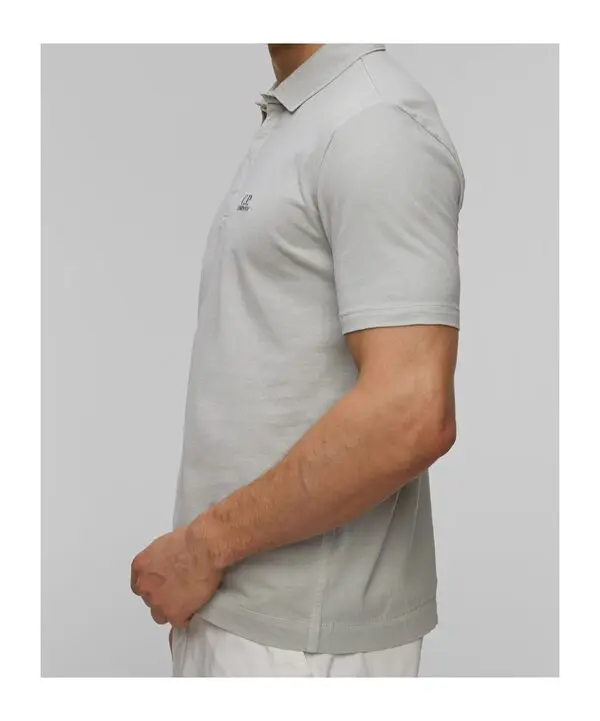 C.P. COMPANY 1020 Jersey Logo Polo
