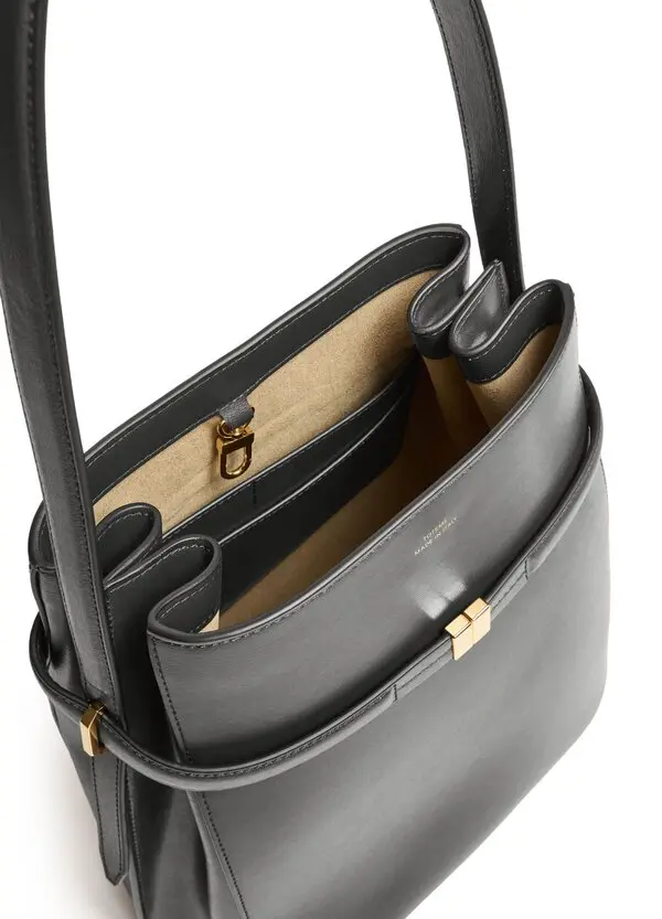 TOTEME Belted Leather Bucket Bag