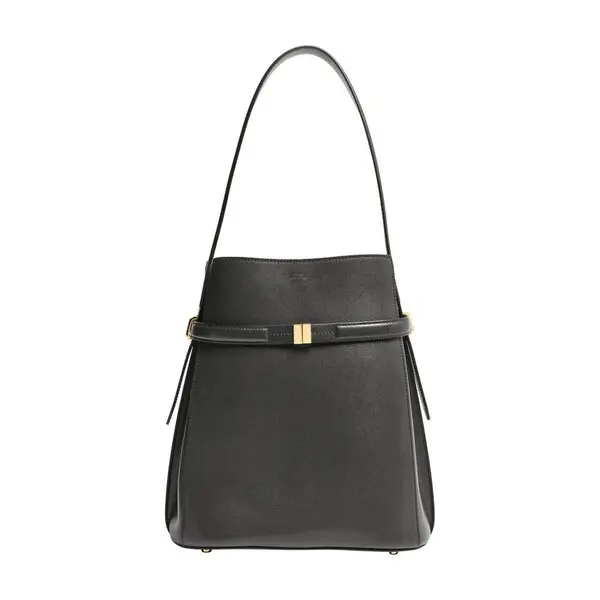 TOTEME Belted Leather Bucket Bag