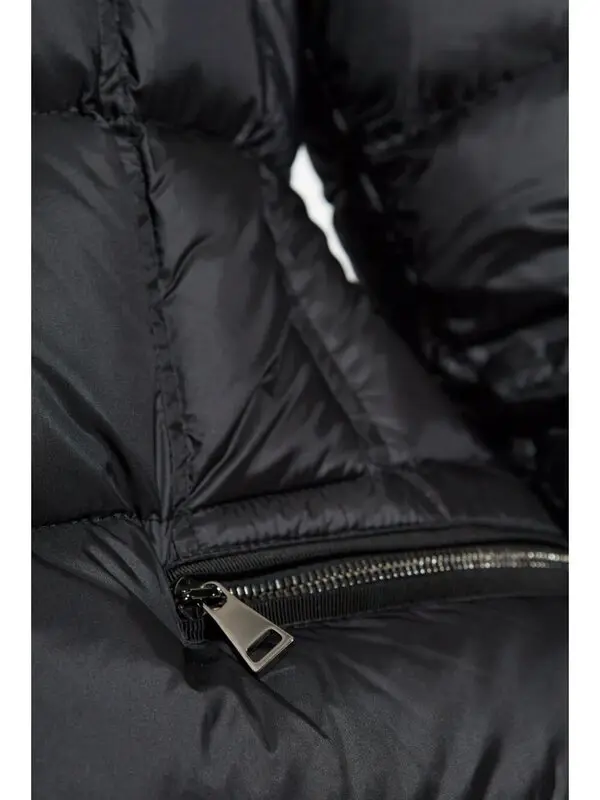 Moncler Hooded Down Jacket With Removable Fur Trim