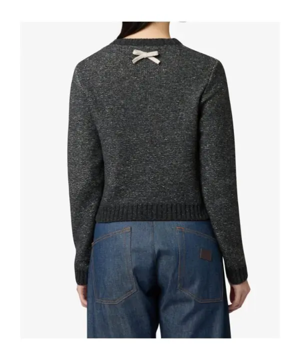 Moschino Wool-and-silk Blend Sweater With Bow Embellishments