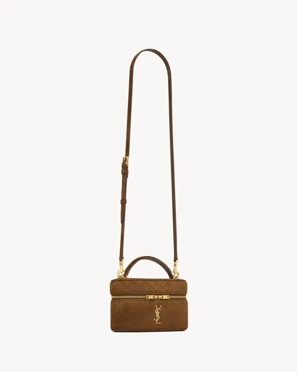 Saint Laurent Gaby Vanity Bag In Suede