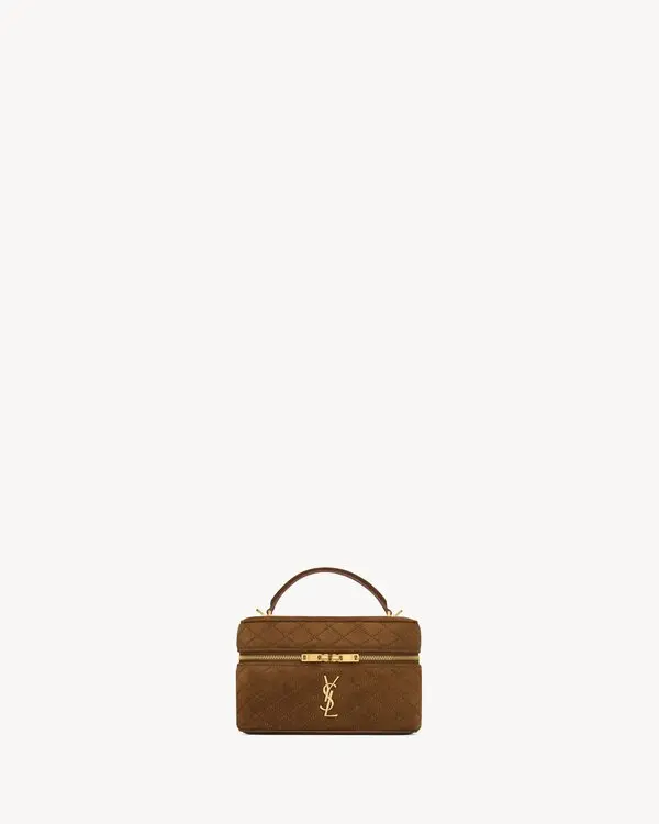 Saint Laurent Gaby Vanity Bag In Suede