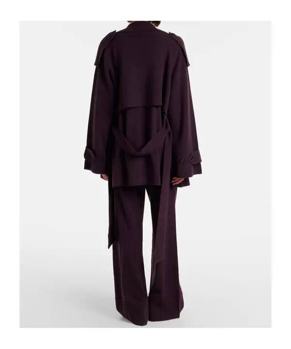 Jardin Des Orangers Wool And Cashmere Wide-leg Pants