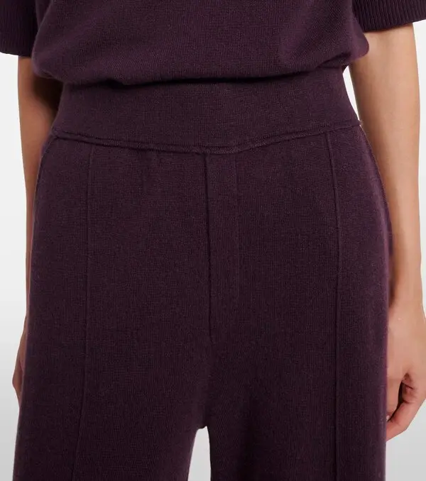 Jardin Des Orangers Wool And Cashmere Wide-leg Pants