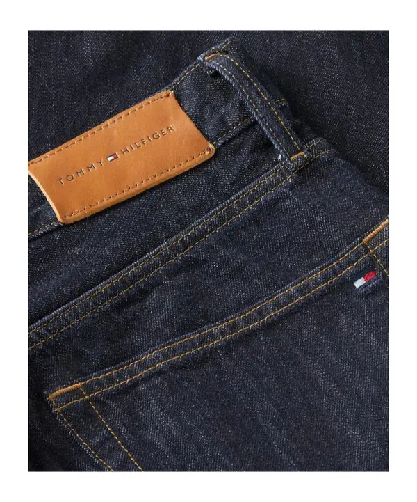 Tommy Hilfiger High Rise Straight Denim Bermuda Shorts