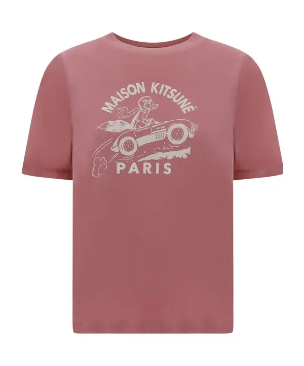 Maison Kitsuné Racing Fix Printed Crewneck T-shirt