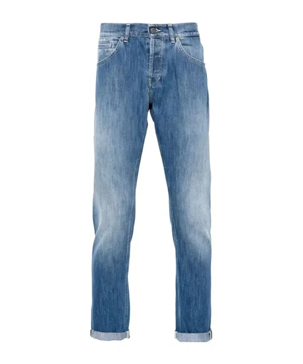 DONDUP Logo Denim Pants - Blue