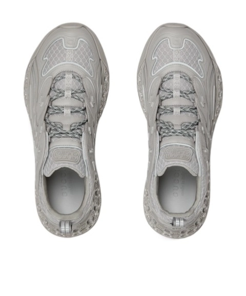 Gucci 3d Effect Interlocking G Sneakers - Grey