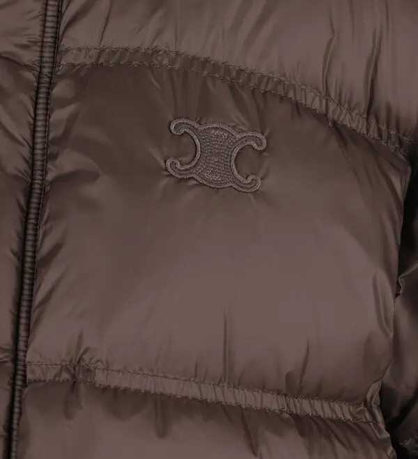 Celine Puffer Jacket In Light Nylon
